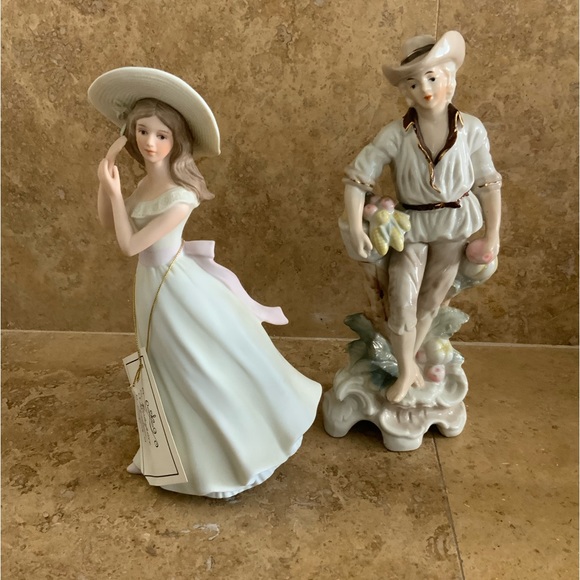 Vintage | Other | Vintage Figure Set Melanie Man Lady Home Interiors ...